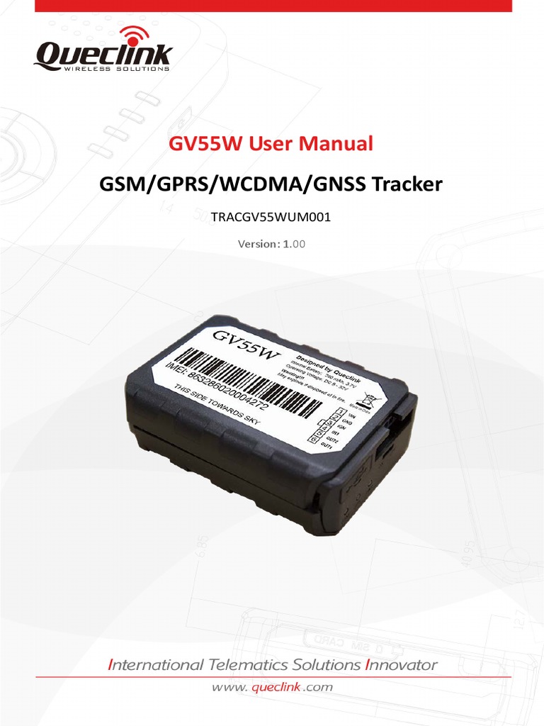 GV55W User Manual V1.00 | PDF | Relay | Ignition System