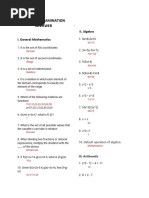 Math and Science Review for College Exams | PDF