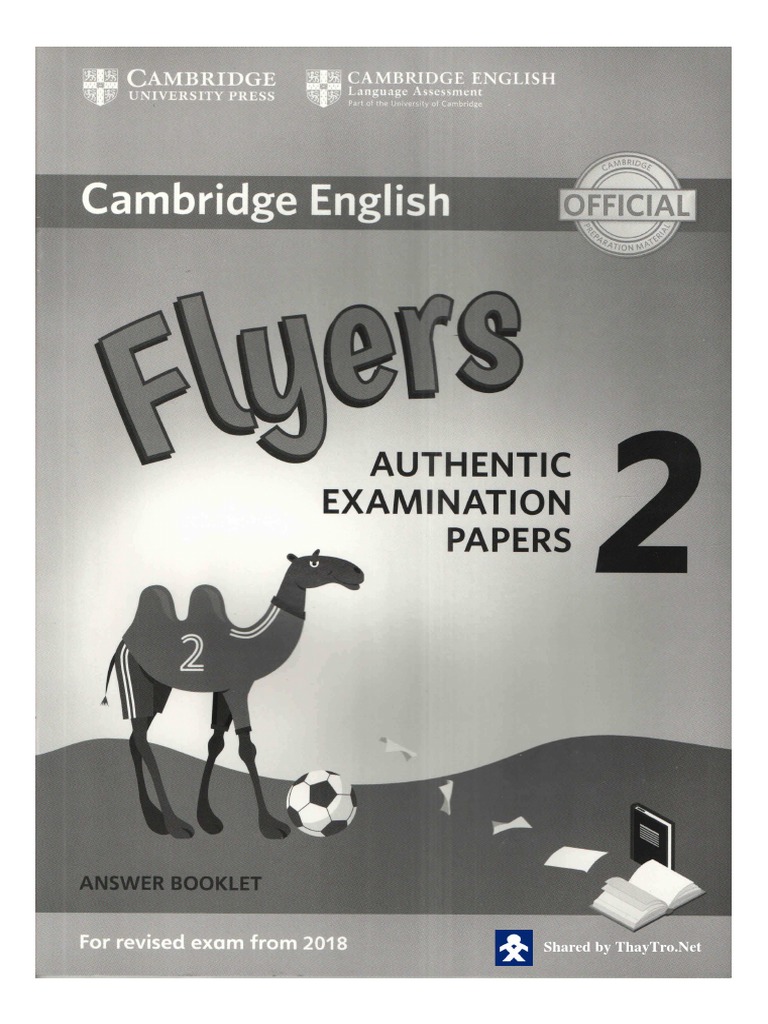 Flyers 2 Exam 2018 Answer Booklet | PDF