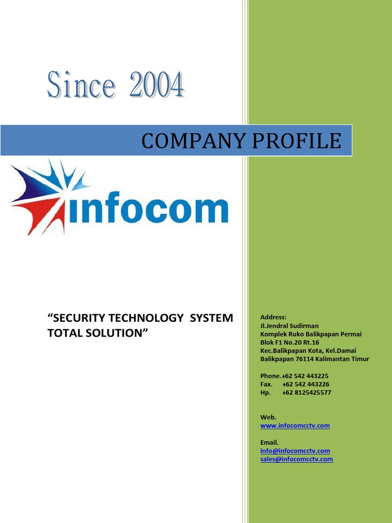 Company Profile Infocom | PDF