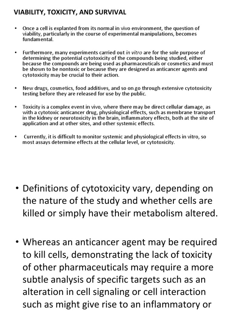 Cy To Toxicity | PDF | Cytotoxicity | In Vitro