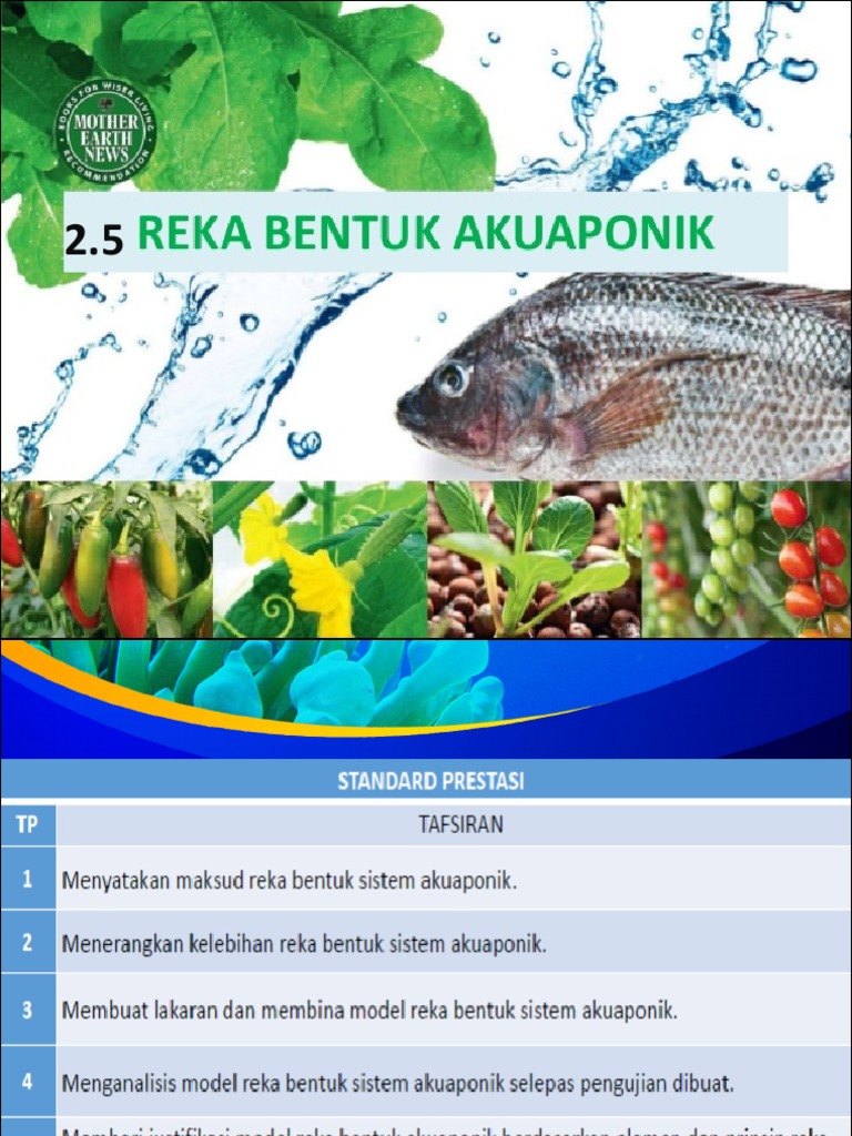 Reka Bentuk Akuaponik t2-m1 Baru | PDF