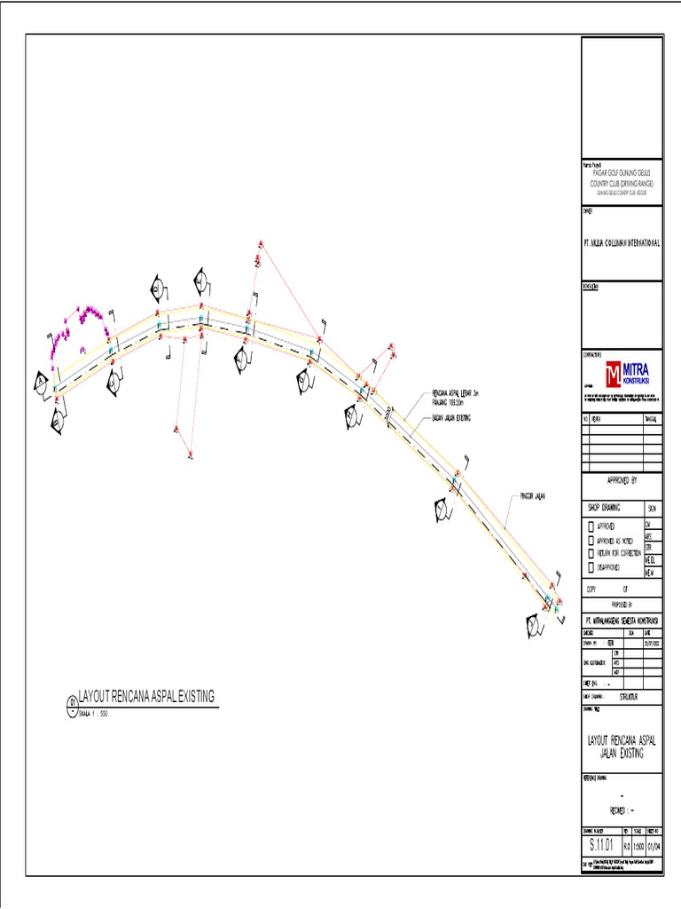 Layout Aspal Jalan Existing | PDF