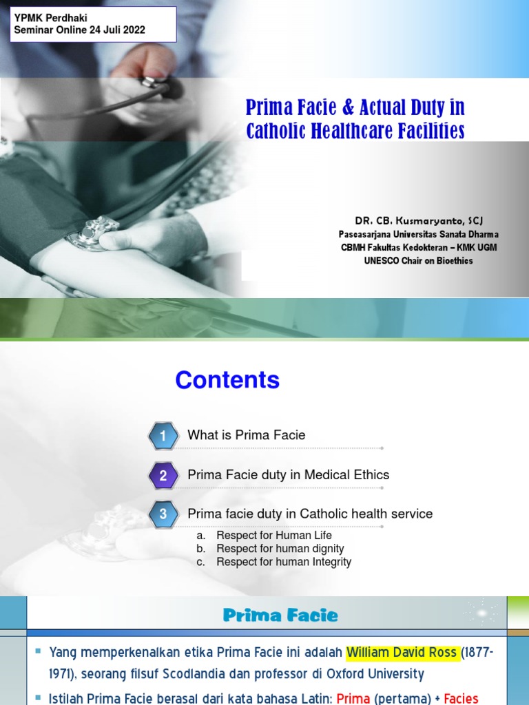 Prina Facie Duty F Healthcare | PDF