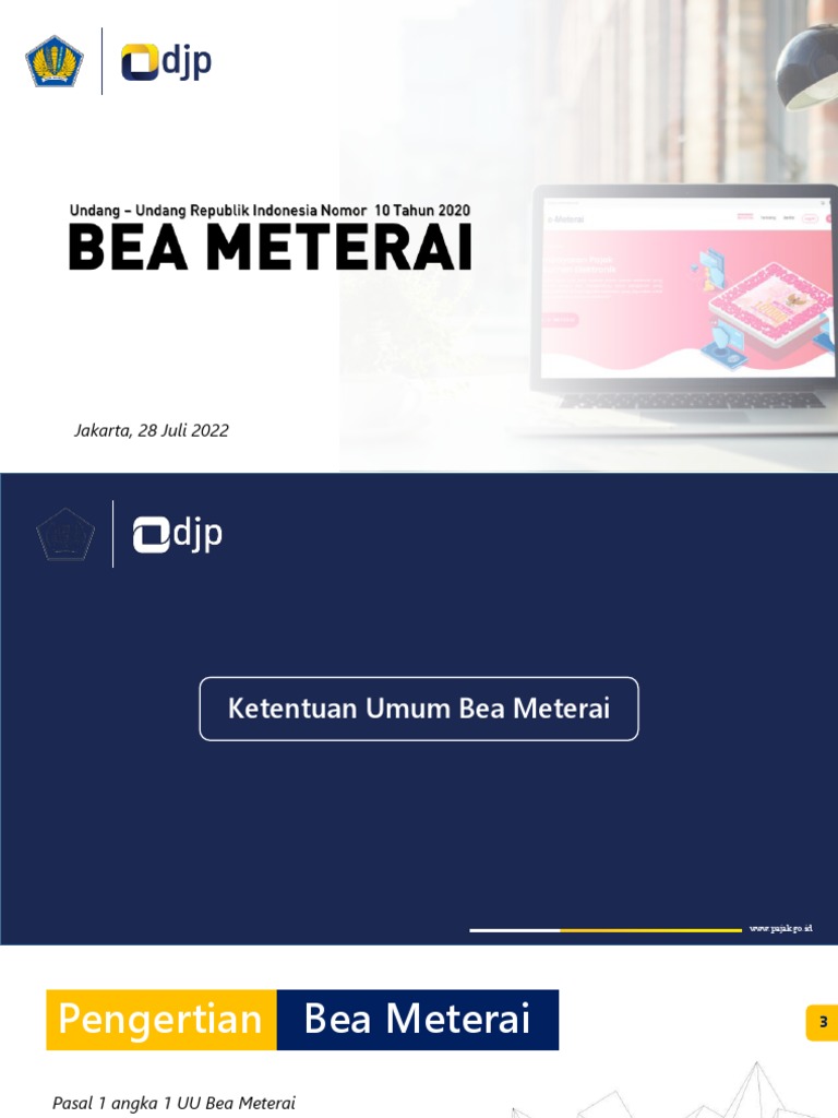 Bea Meterai Dan E-Meterai | PDF