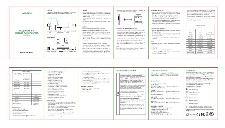 UGreen 40854 user manual | PDF