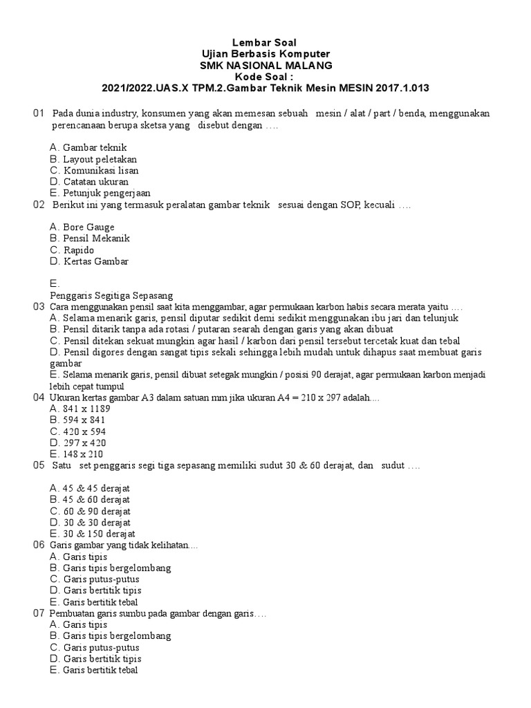 Remidi Uas Gamtek | PDF | Metode & Bahan Ajar