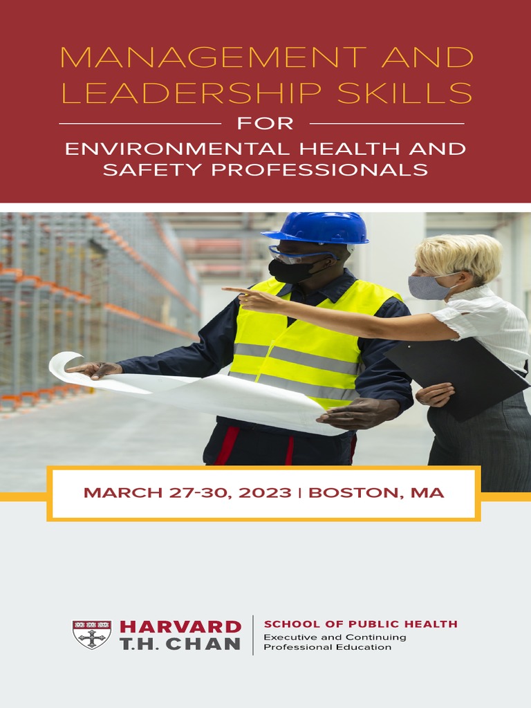 Management and Leadership Skills: Environmental Health and Safety ...