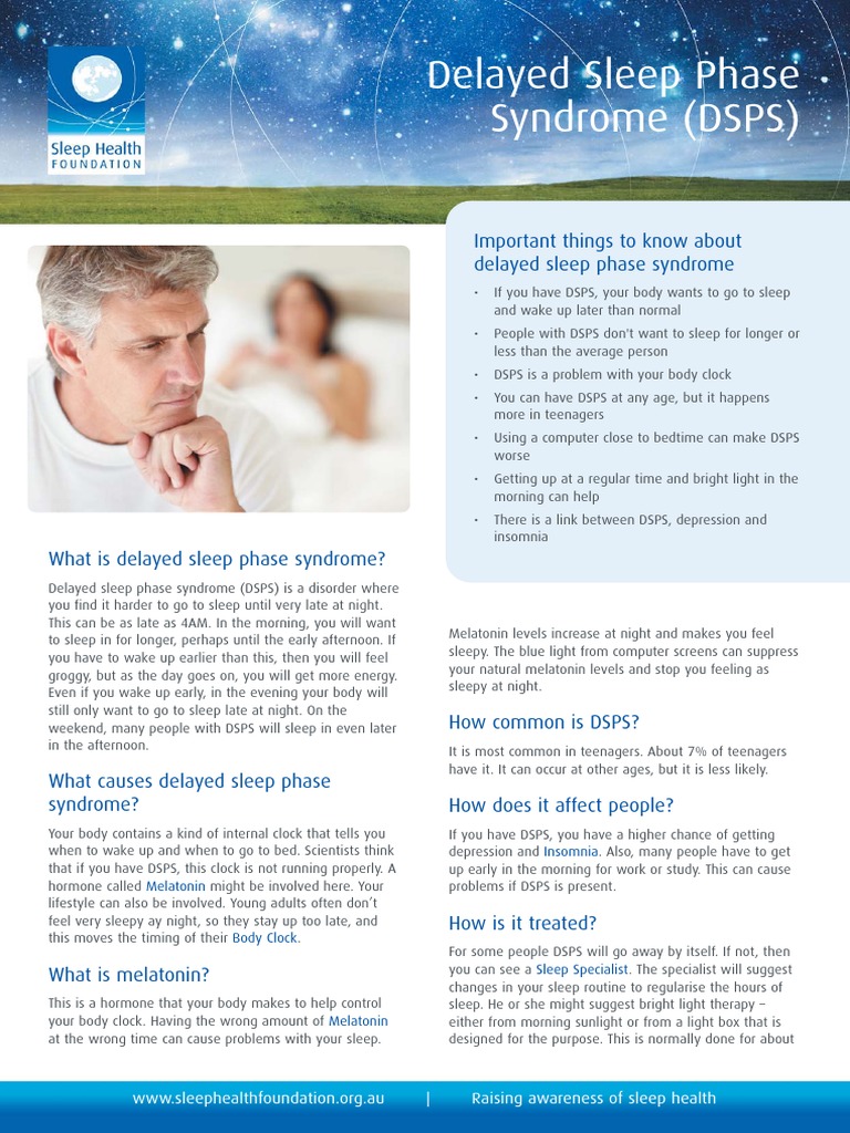 Understanding Delayed Sleep Phase Syndrome | PDF | Sleep | Physiology