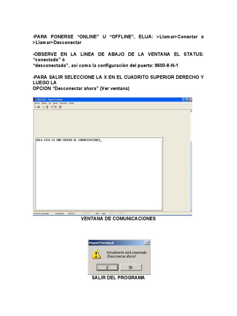 Config Hyperterminal 4 de 5 | PDF
