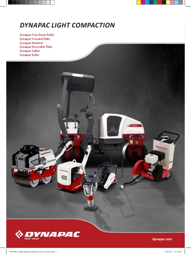 Dynapac - Light Equipment Range Brochure - IN - 29.04 | PDF | Diesel Engine | Engines