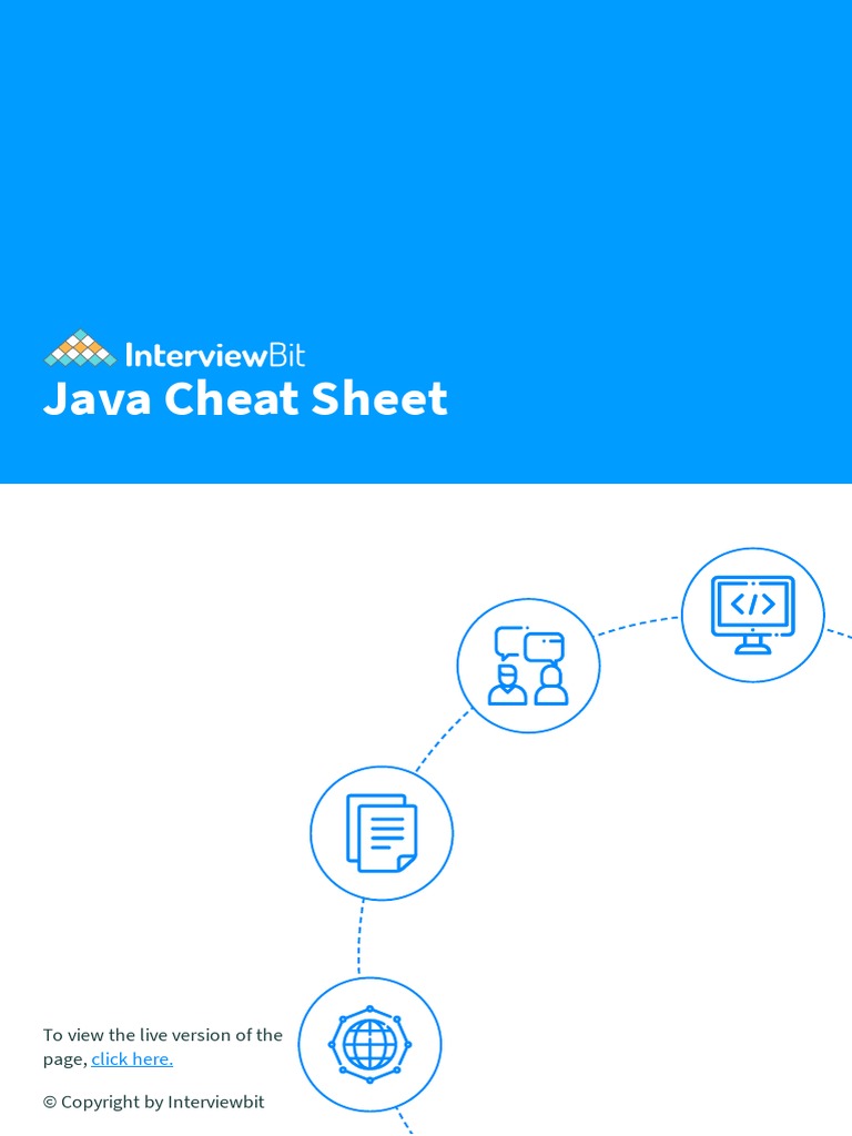 Java Cheat Sheet Pdf Programming Constructor Object Oriented Programming