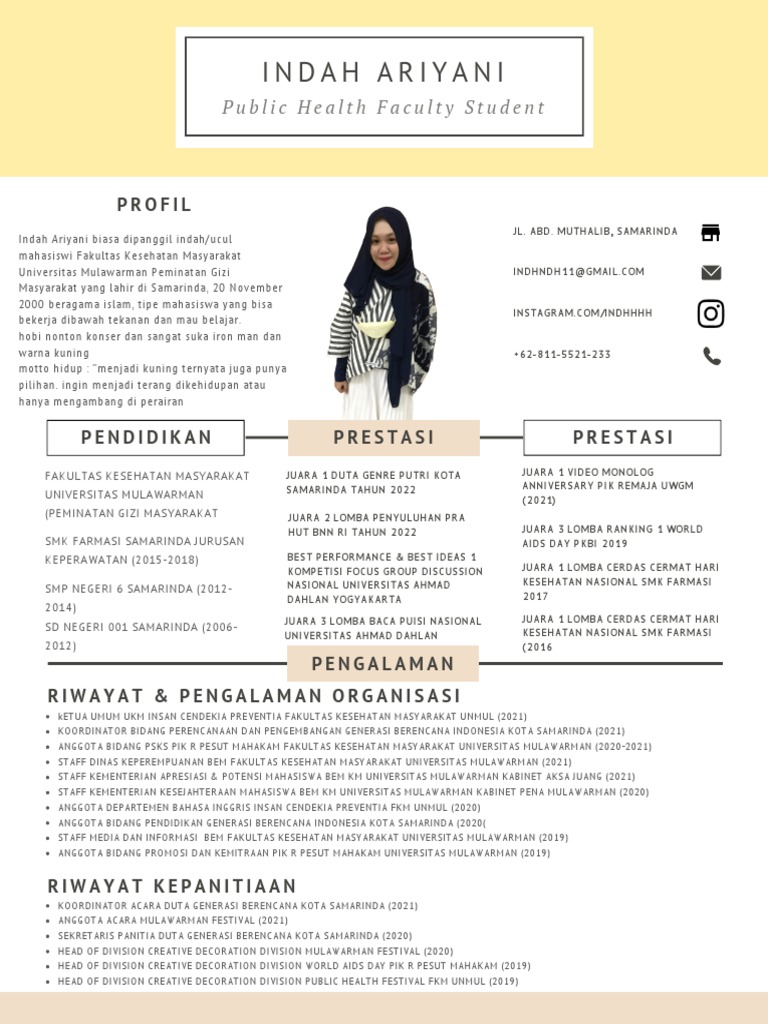 CV Indah Ariyani 2 | PDF