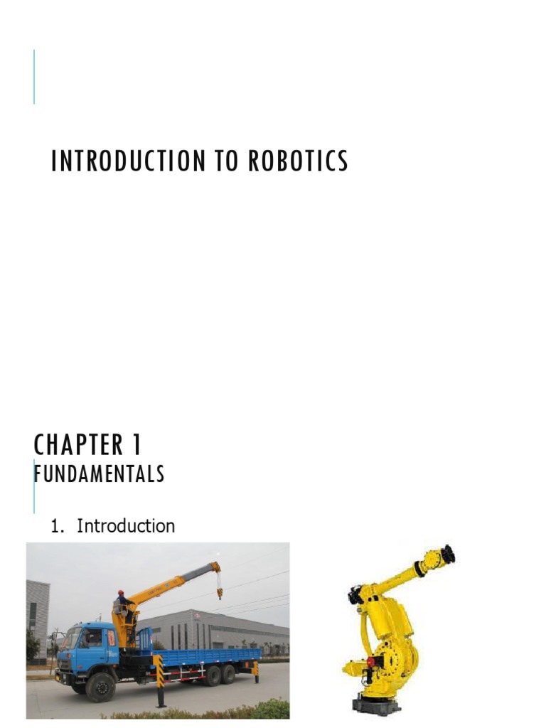 Chapter 1 - Fundamentals | PDF | Robotics | Robot