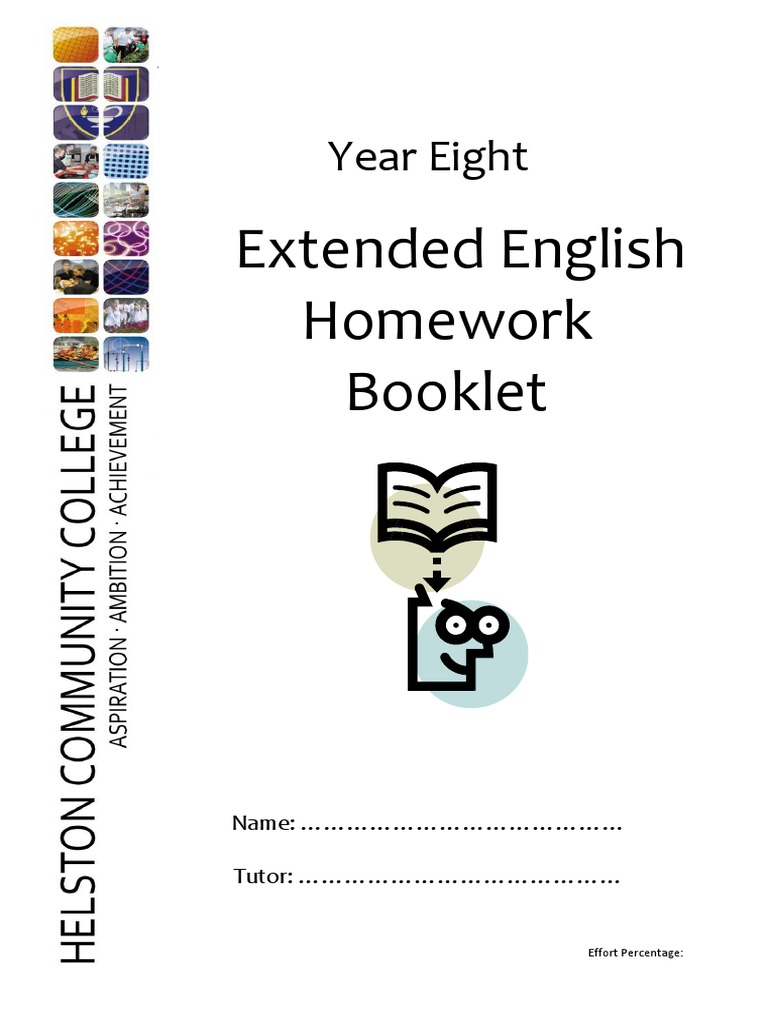 Y8 English Booklet Extended | PDF | Punctuation | Subject (Grammar)