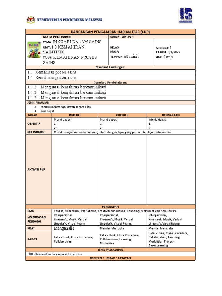 RPH Cup-Sn T1 (Tapak) | PDF