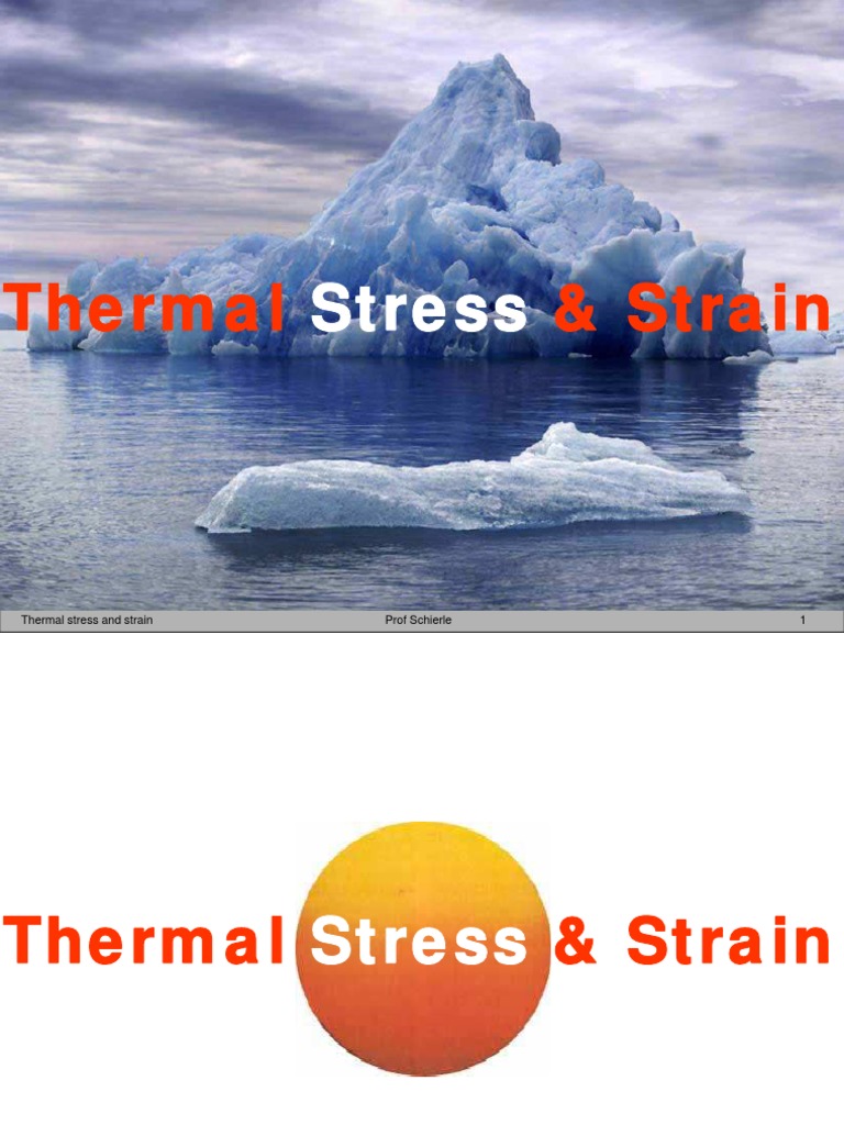 Thermal Stress and Strain Thermal Stress | PDF | Stress (Mechanics ...