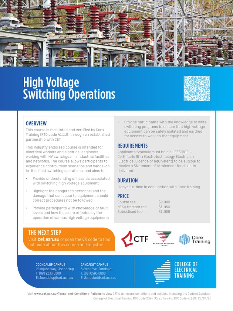 High Voltage Switching Operations: The Next Step | PDF | High Voltage ...