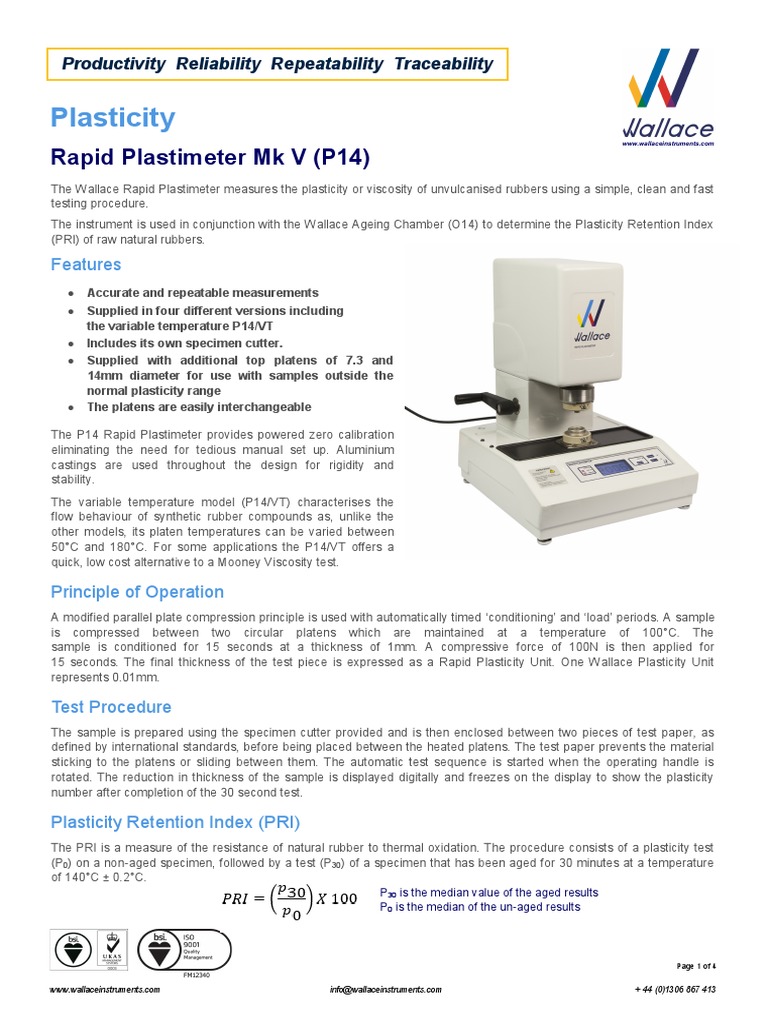 Wallace Rapid Plastimeter Mk V Overview | PDF | Calibration | Printer ...