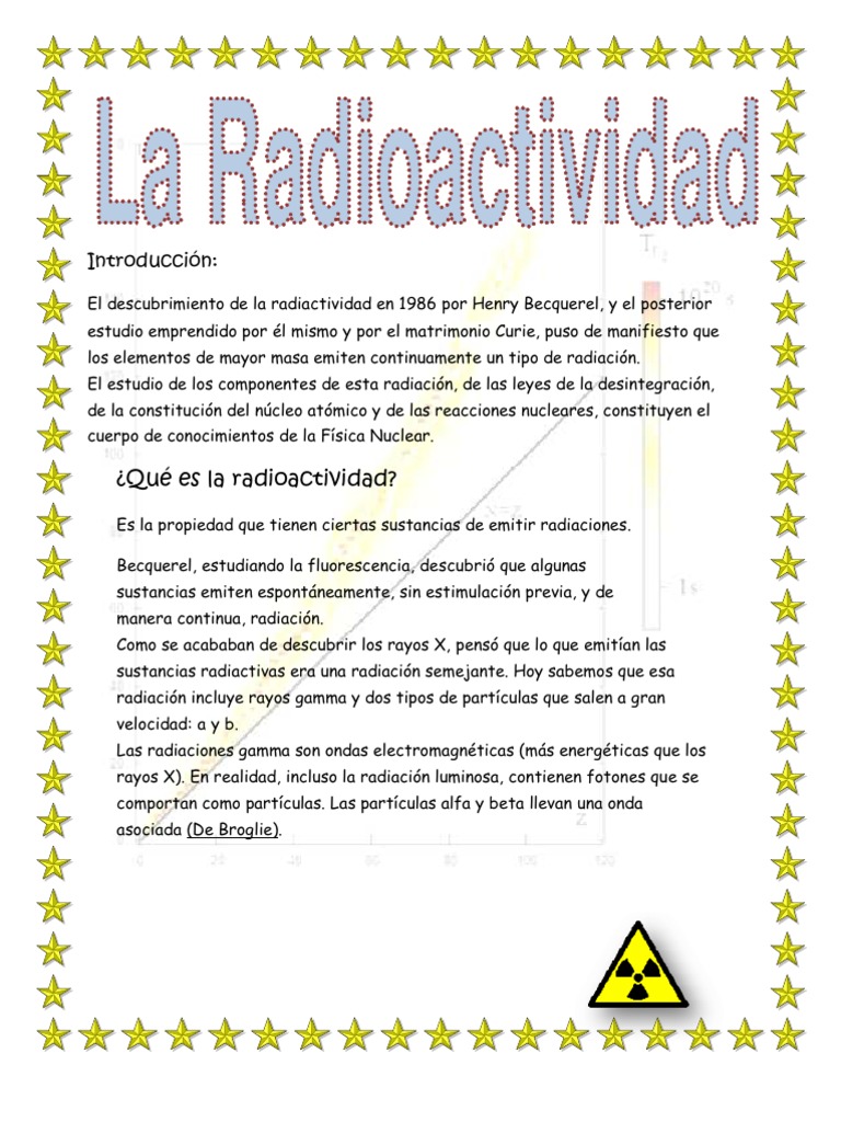 Radiactividad | PDF | Ciencia y matemáticas