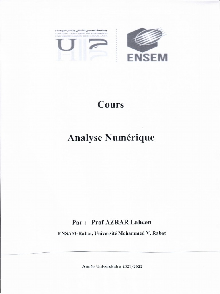 Cours CH 2 Interpolation Polynomiale | PDF