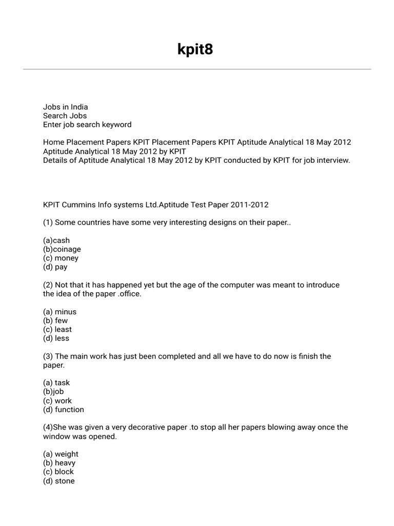 Kpit 7 | PDF | Array Data Type