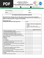 Lac Session Guide Evaluation Checklist: Department of Education Schools ...