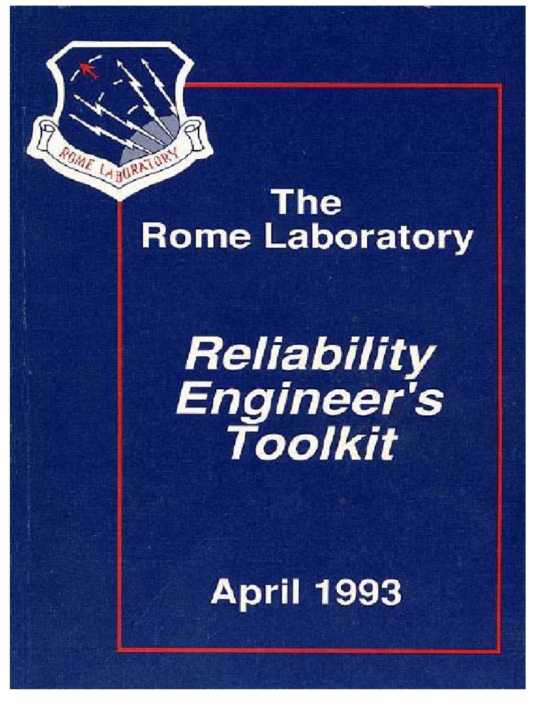 Rome Laboratory Reliability Engineer's Toolkit, April 1993 | PDF ...