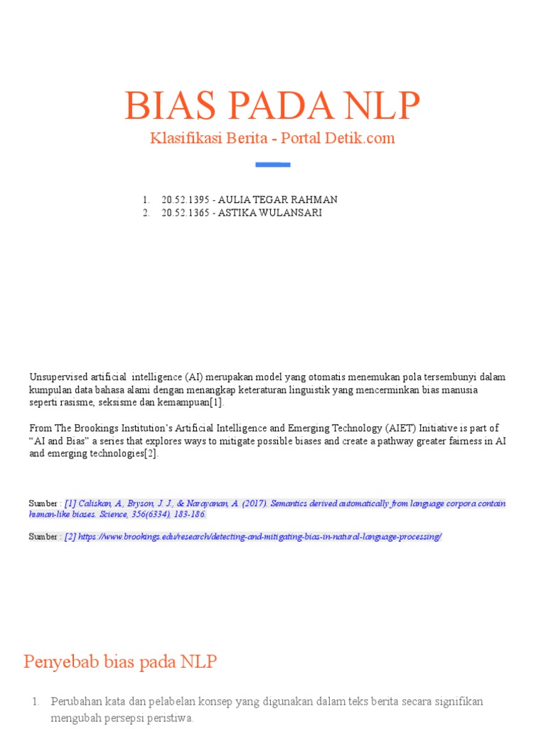 Bias Pada NLP | PDF