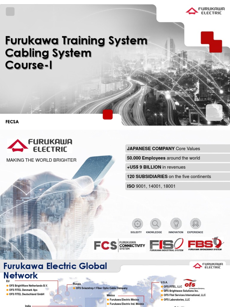 Course I - Furukawa Cabling System 2022 - CNI | PDF | Electrical Components | Computer Networking