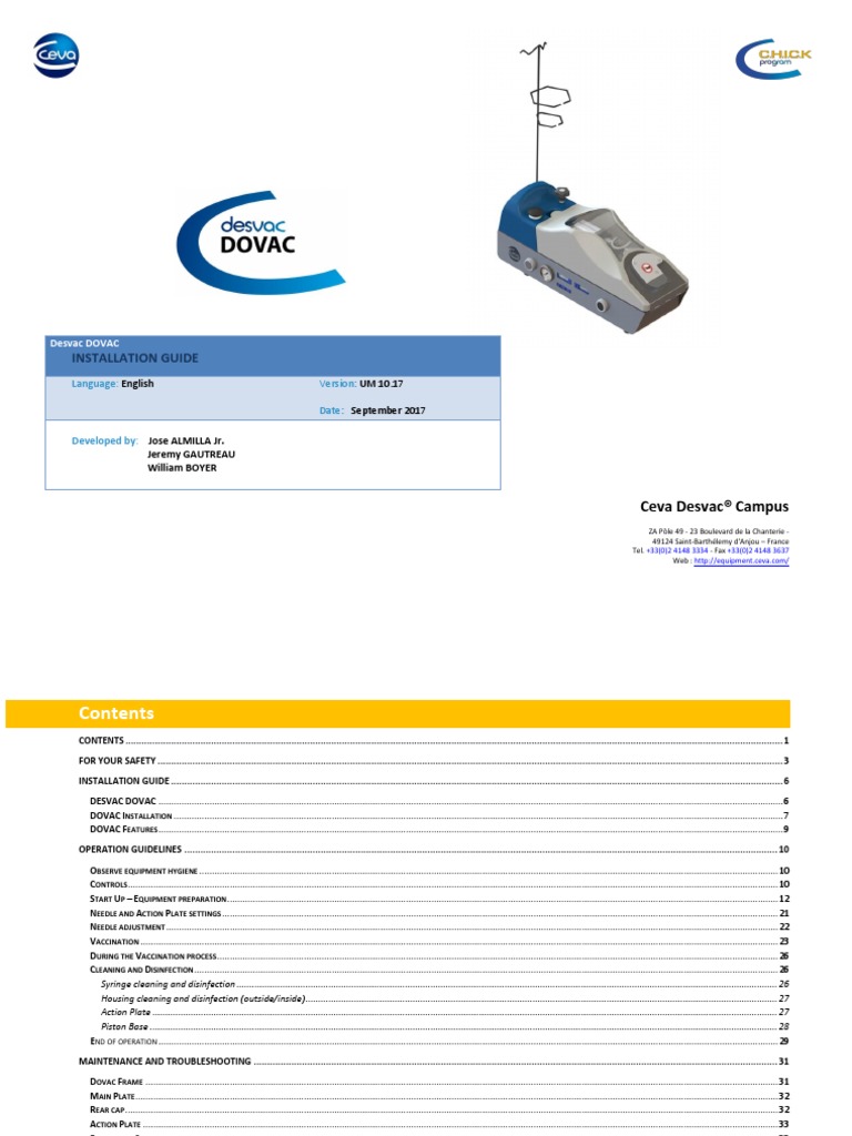 B - Desvac Dovac V3 Installation Full Guidelines - en | PDF | Syringe ...