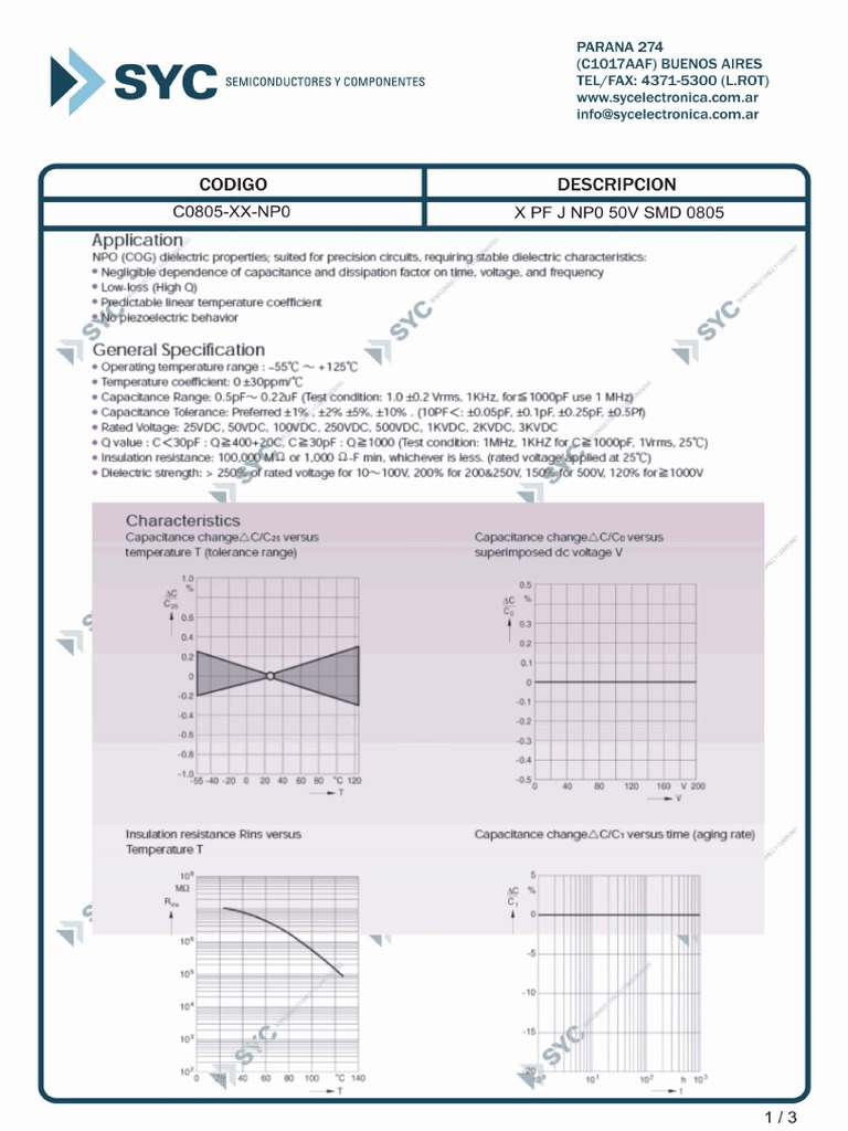 Codigo: C0805-XX-NPO | PDF