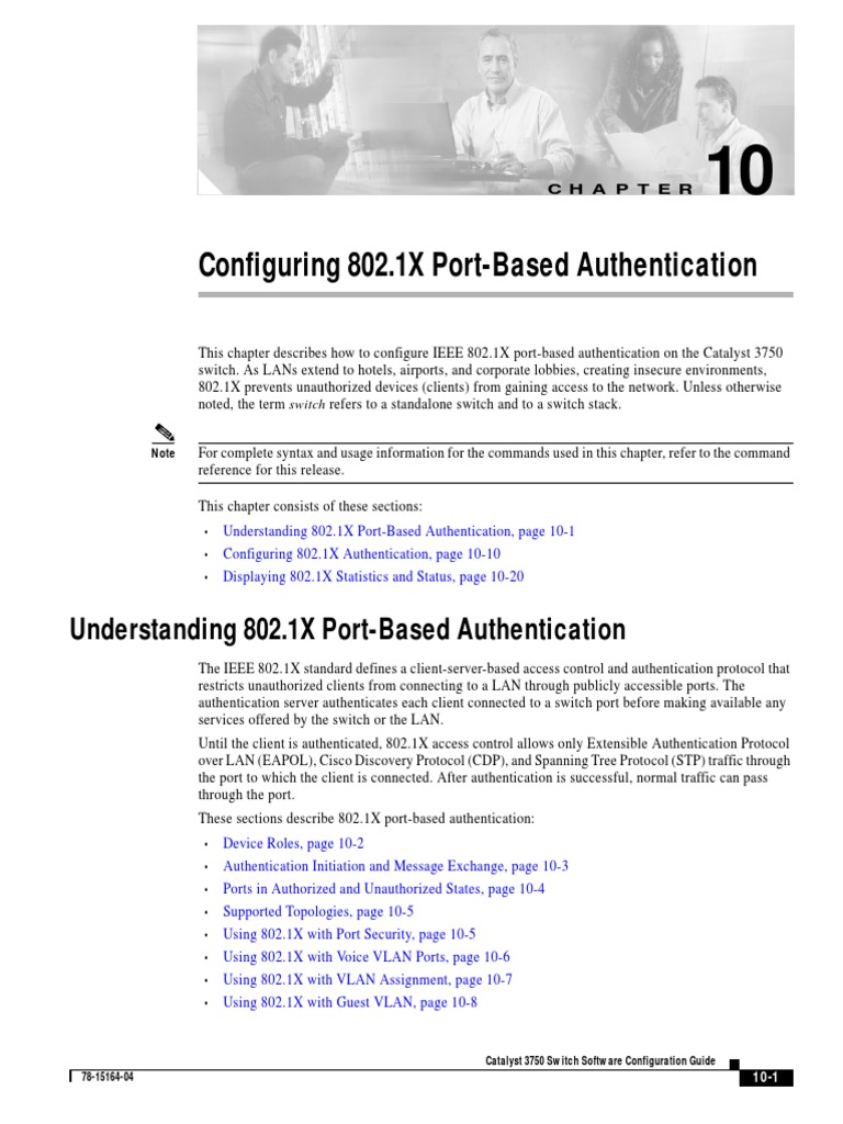 Understanding 802.1X Port-Based Authentication | PDF | Radius | Port (Computer Networking)