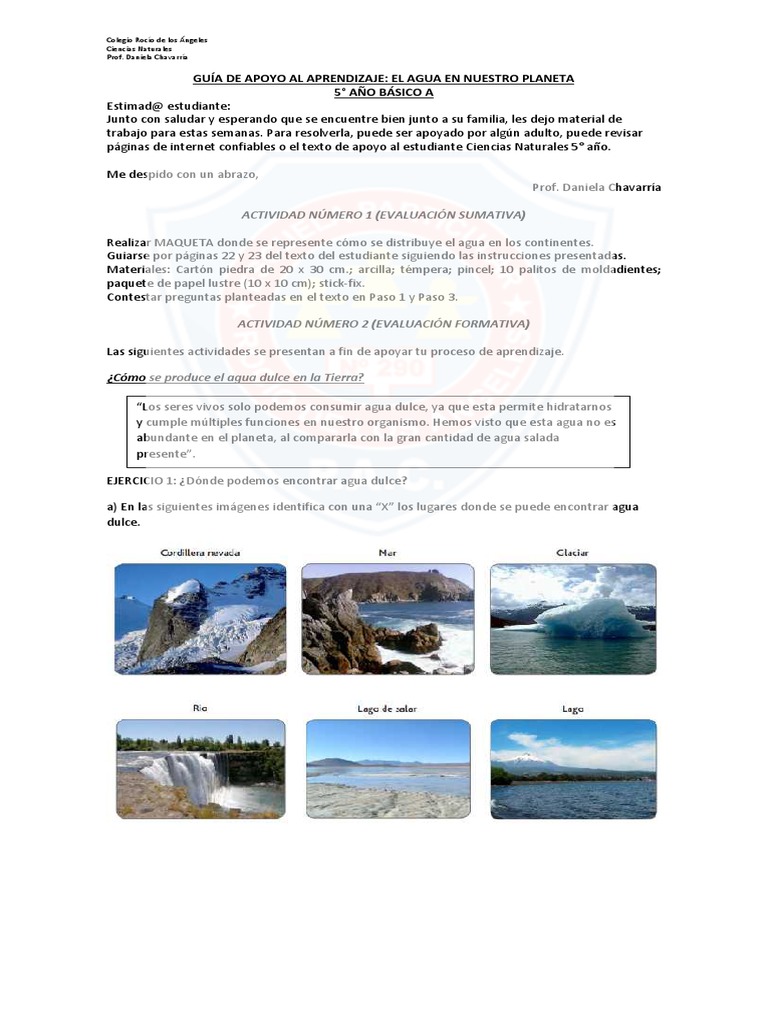 El Agua Del Planeta 5° | PDF | Agua | Agua dulce