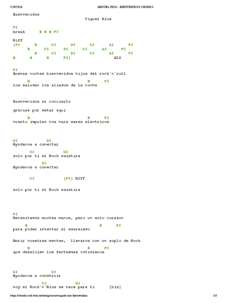 Abajo Por El Río Acordes De Guitarra