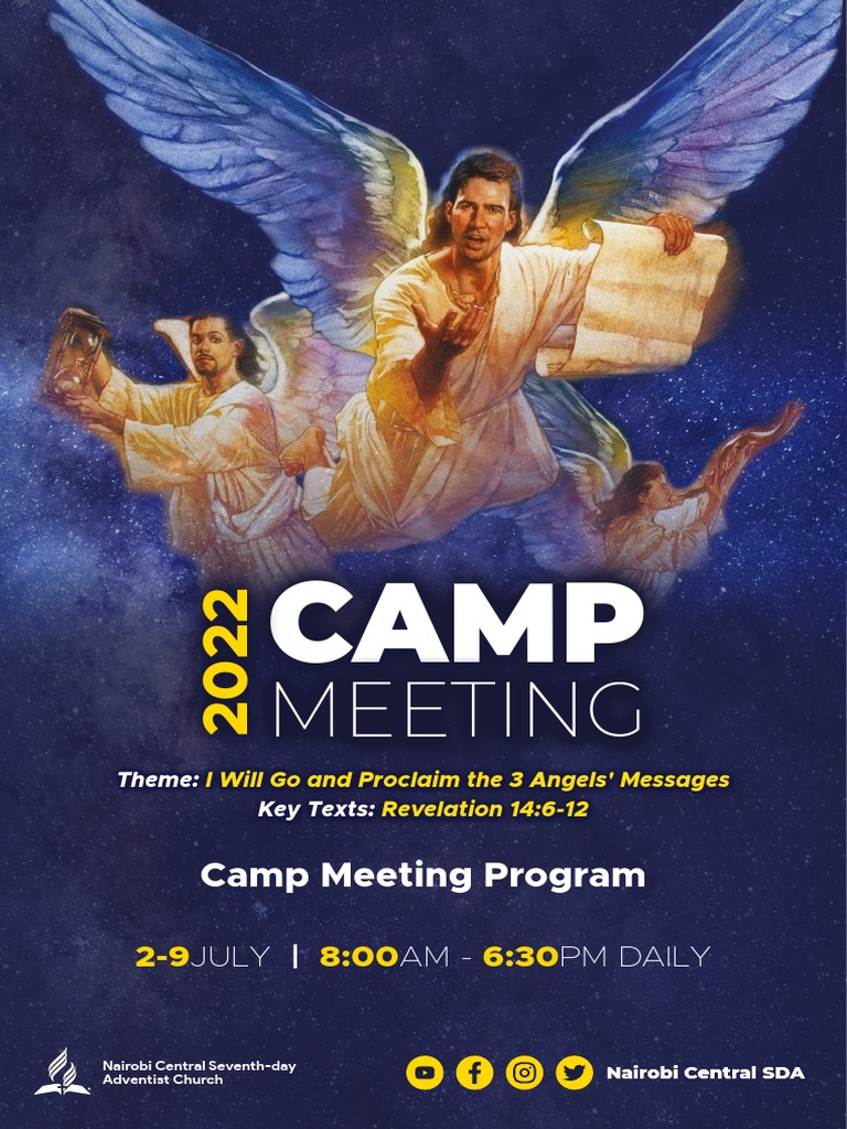 Proclaiming the Three Angels' Messages: 2022 Camp Meeting Program | PDF ...