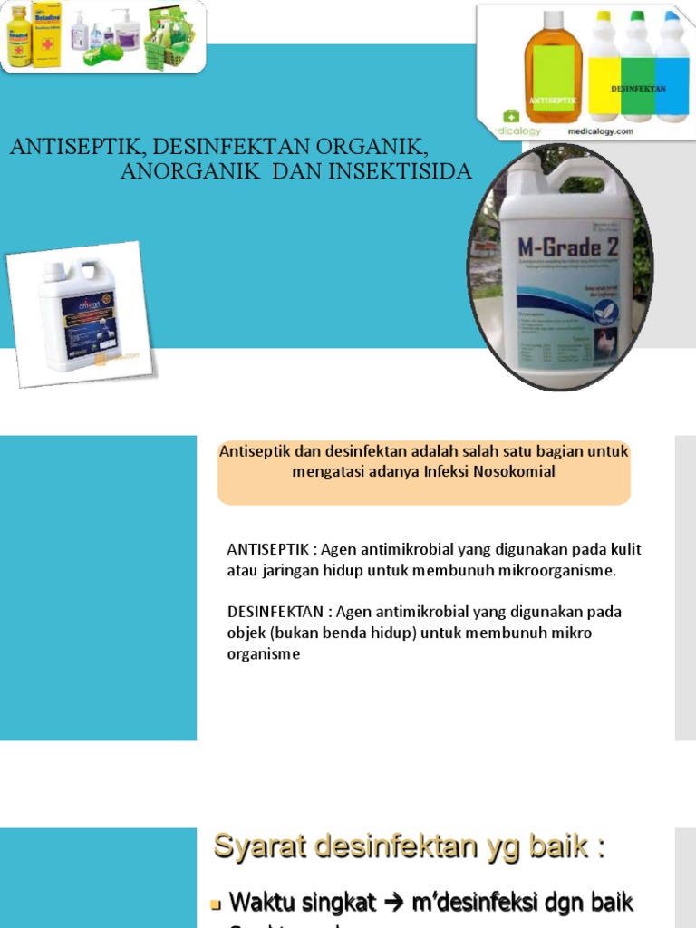 Antiseptik, Desinfektan Dan Insektisida | PDF