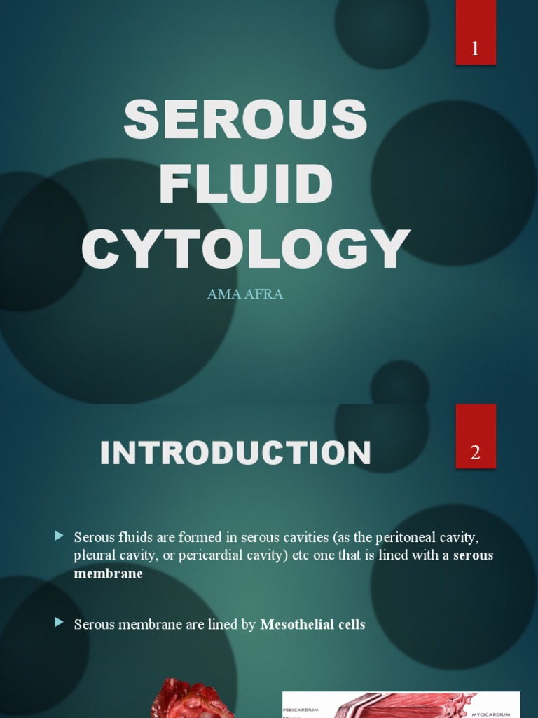 Analysis of Cells Found in Serous Fluid: A Guide to Diagnosing ...