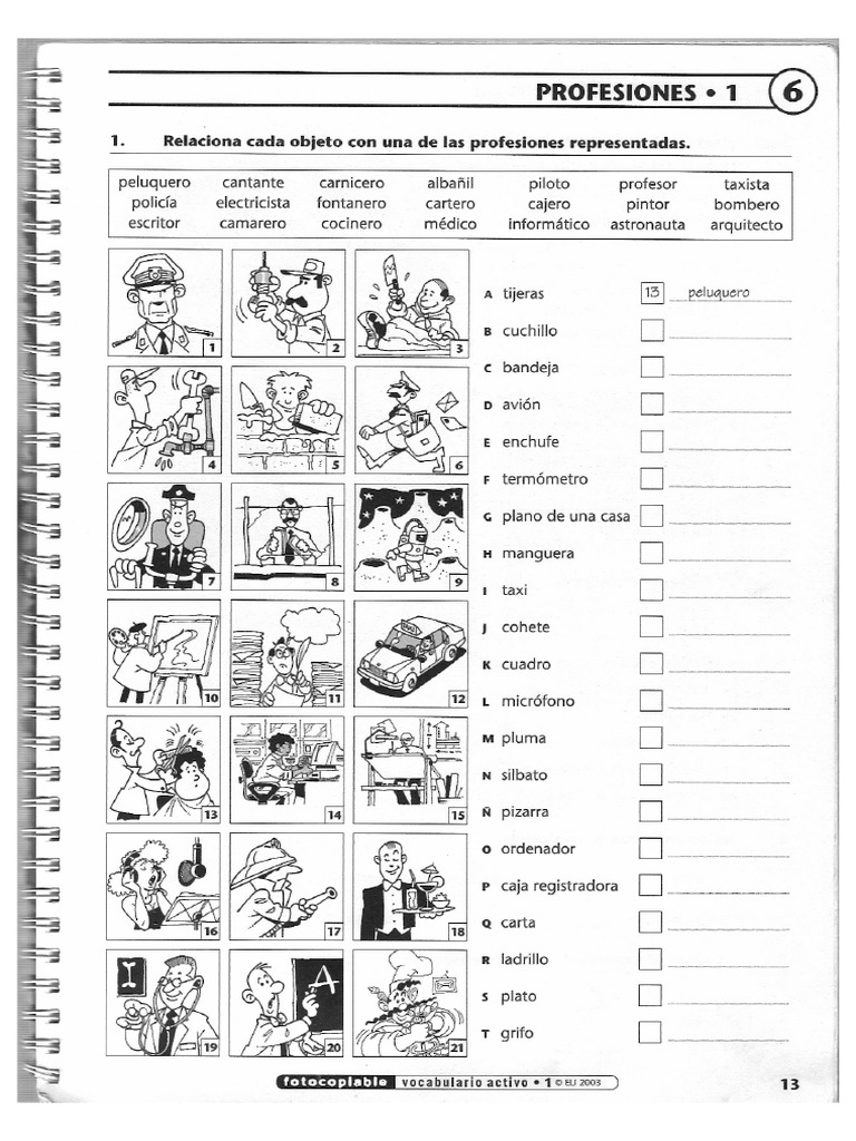 Las Profesiones A1 | PDF