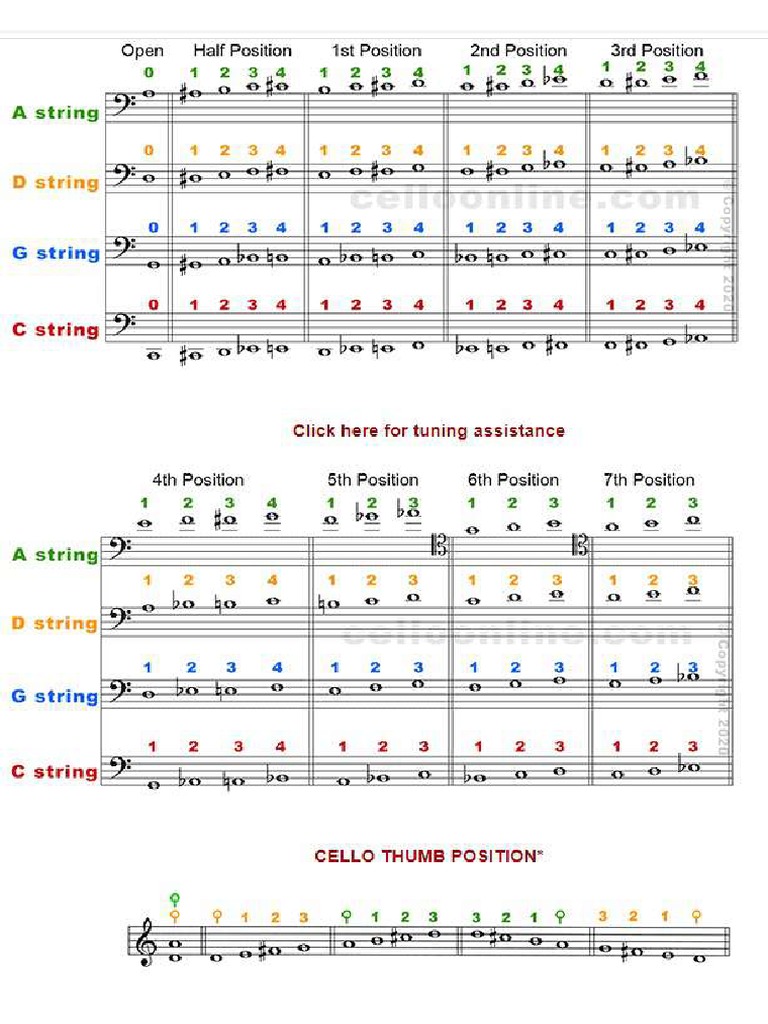 Finger Positions | PDF