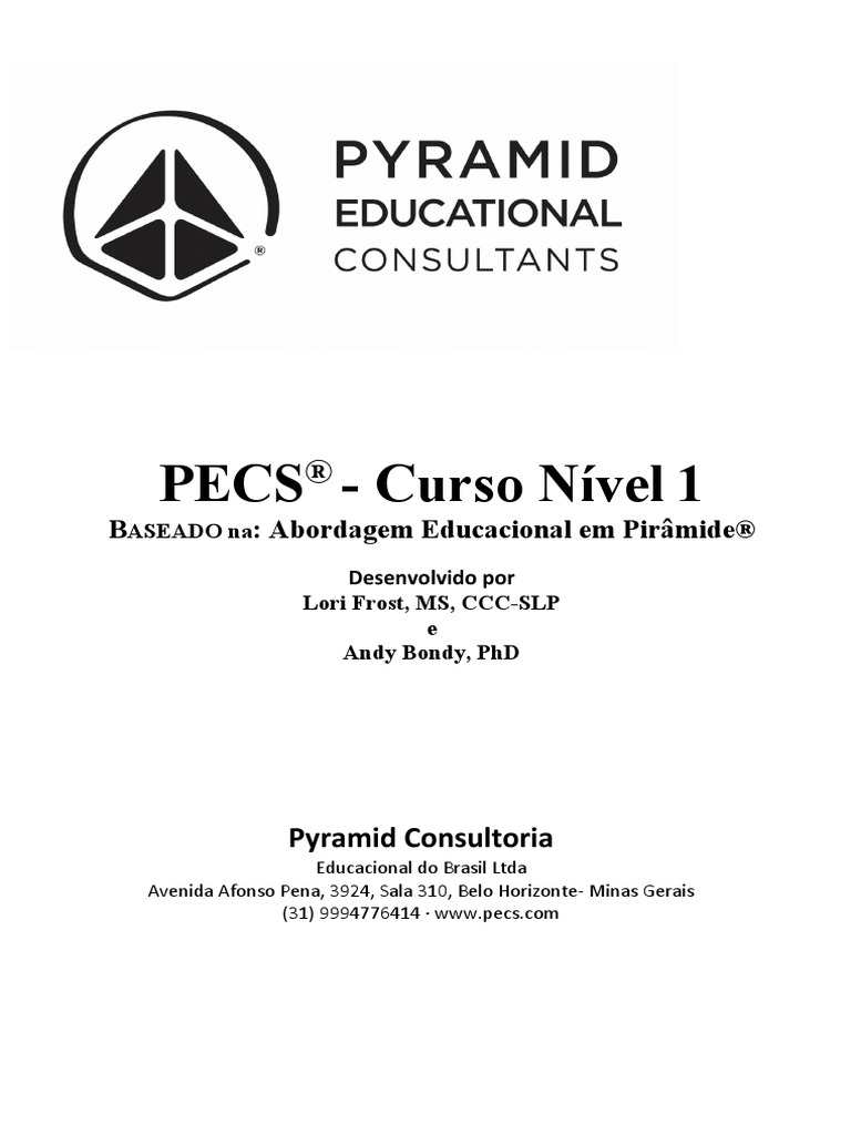 PECS Level 1 Handout - Portuguese - Brazil 2021 | PDF | Comunicação ...