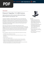 Polycom Eagleeye™ Series Cameras: Data Sheet | PDF | Camera | Video