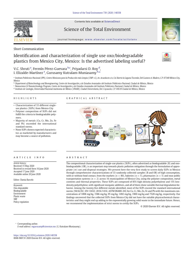 Science of The Total Environment | PDF | Plastic | Biodegradation