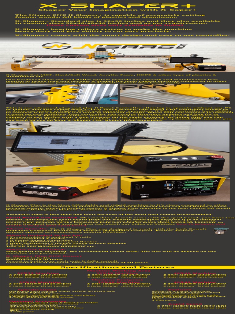 X Shaper Plus CNC Router | PDF