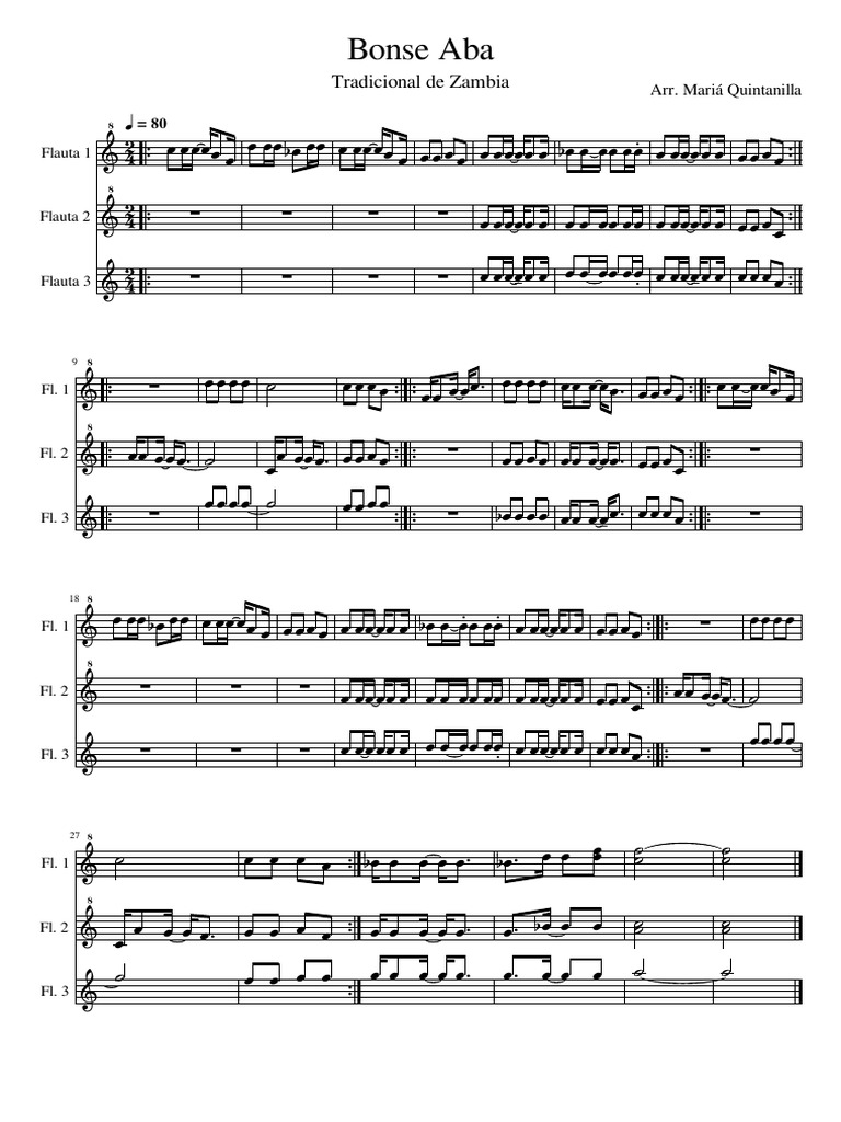 Bonse Aba: Tradicional de Zambia | PDF