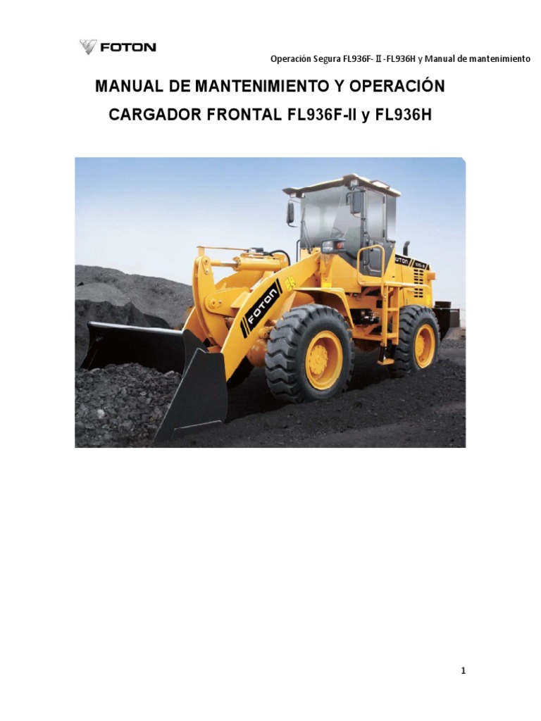 Manual de Mantenimiento Foton (1 de 4 - Pagina de 1 Al 38) | PDF ...