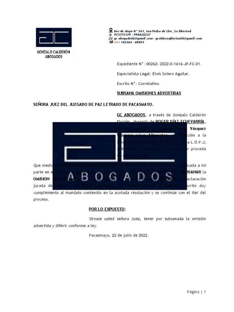 Solicita Reprogramación - Pascual Mendoza | PDF