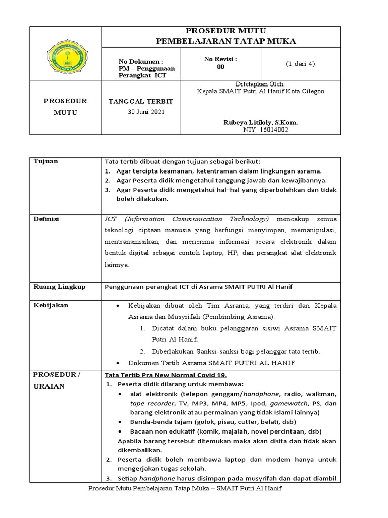 PM Penggunaan Perangkat ICT | PDF