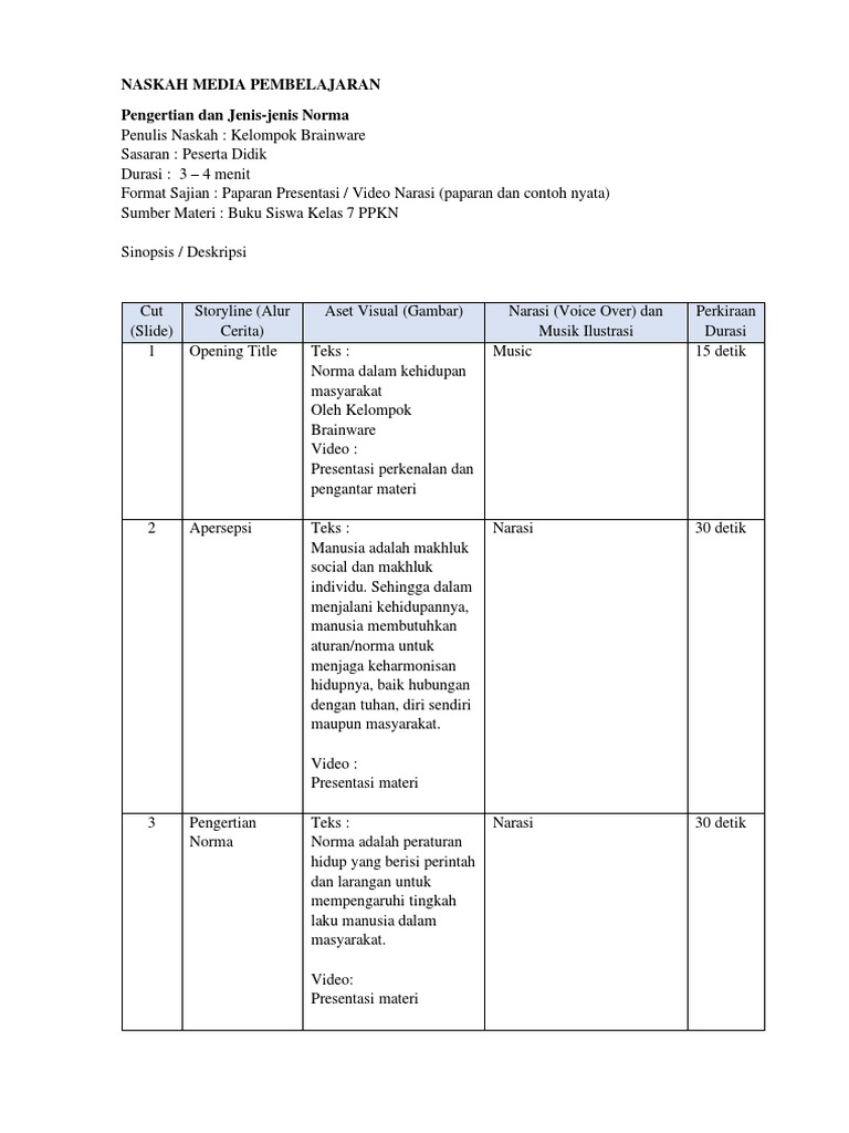 Storyboard - Kel 3 | PDF
