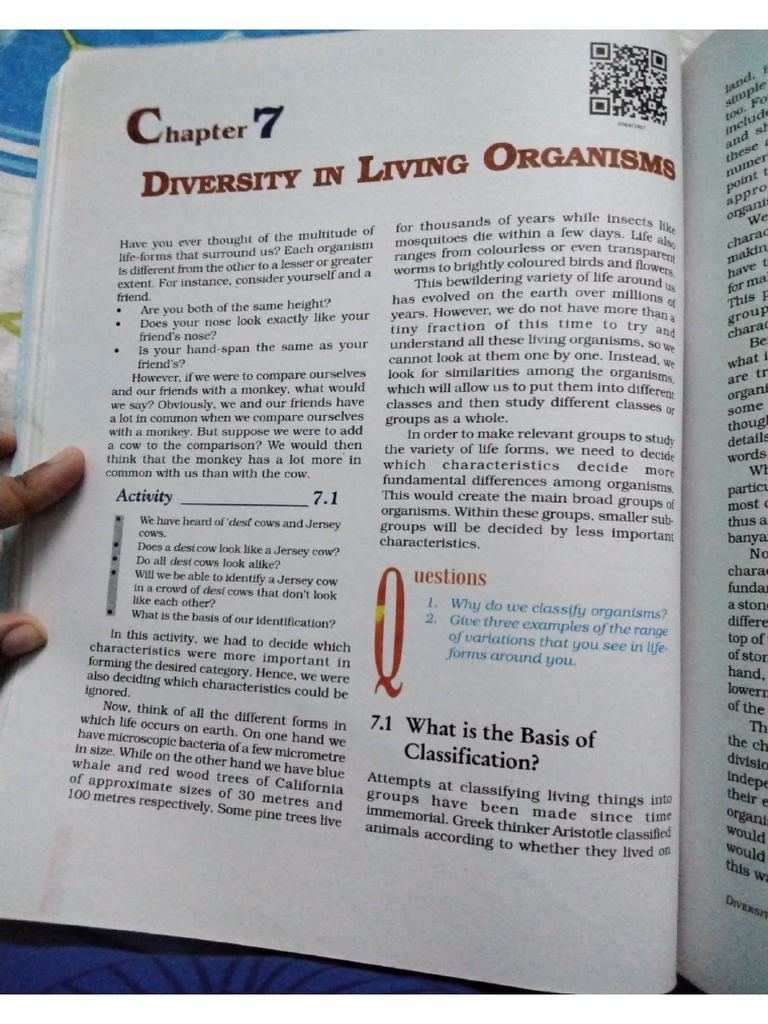 Biology Diversity in Living Organisms PDF | PDF